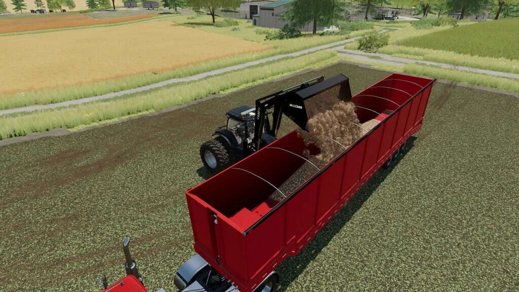 53′ Dropdeck Trailer Autoload Bales v2.0.0.1 FS22 | Farming Simulator ...